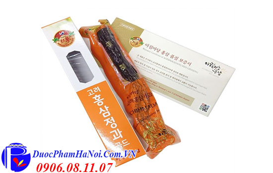 Hồng Sâm Củ Tẩm Mật Ong Achimmadang Cao Cấp Hộp 300G 8 Củ